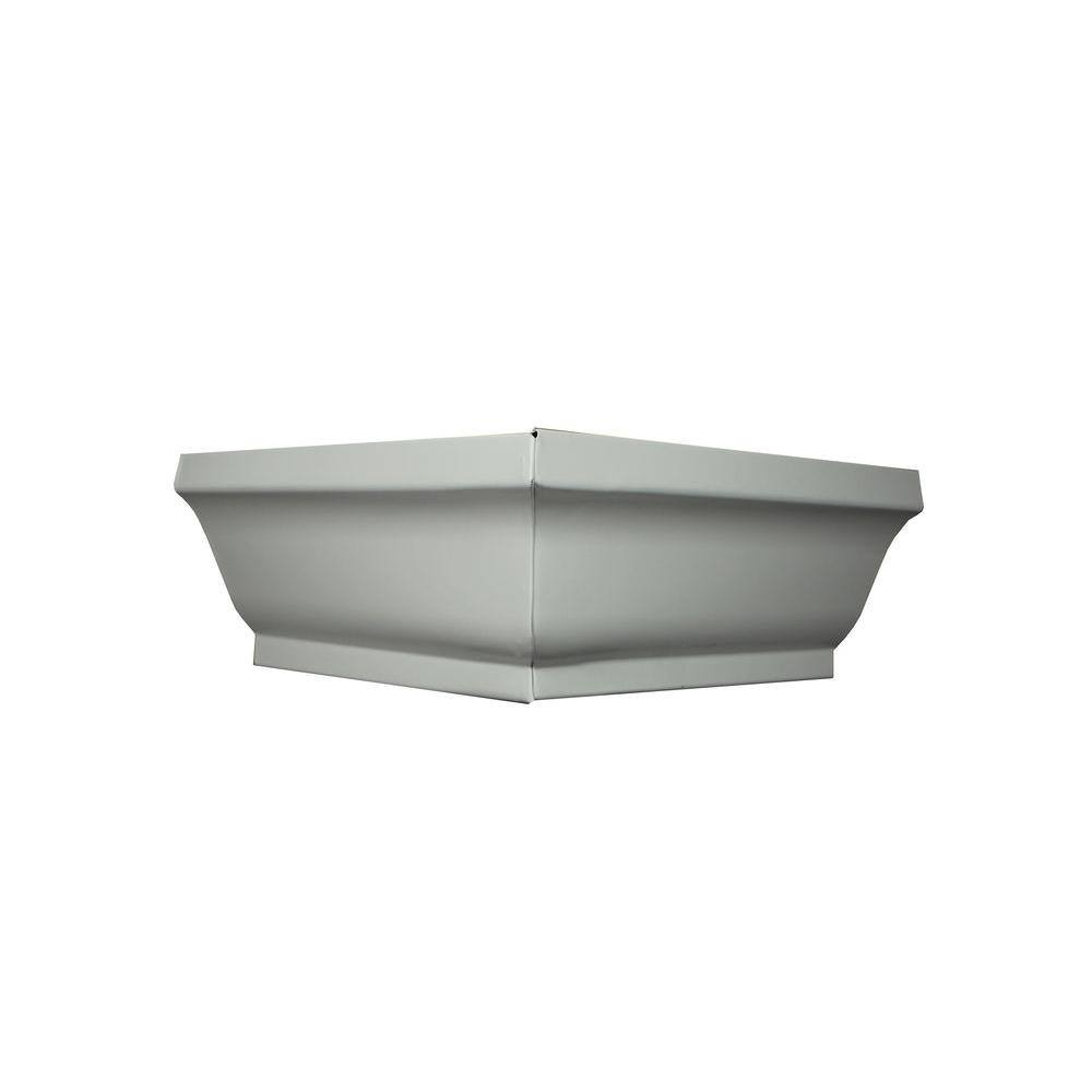 Spectra Pro Select 6 in. White Aluminum Outside Box Miter 6OTMRTW - The ...