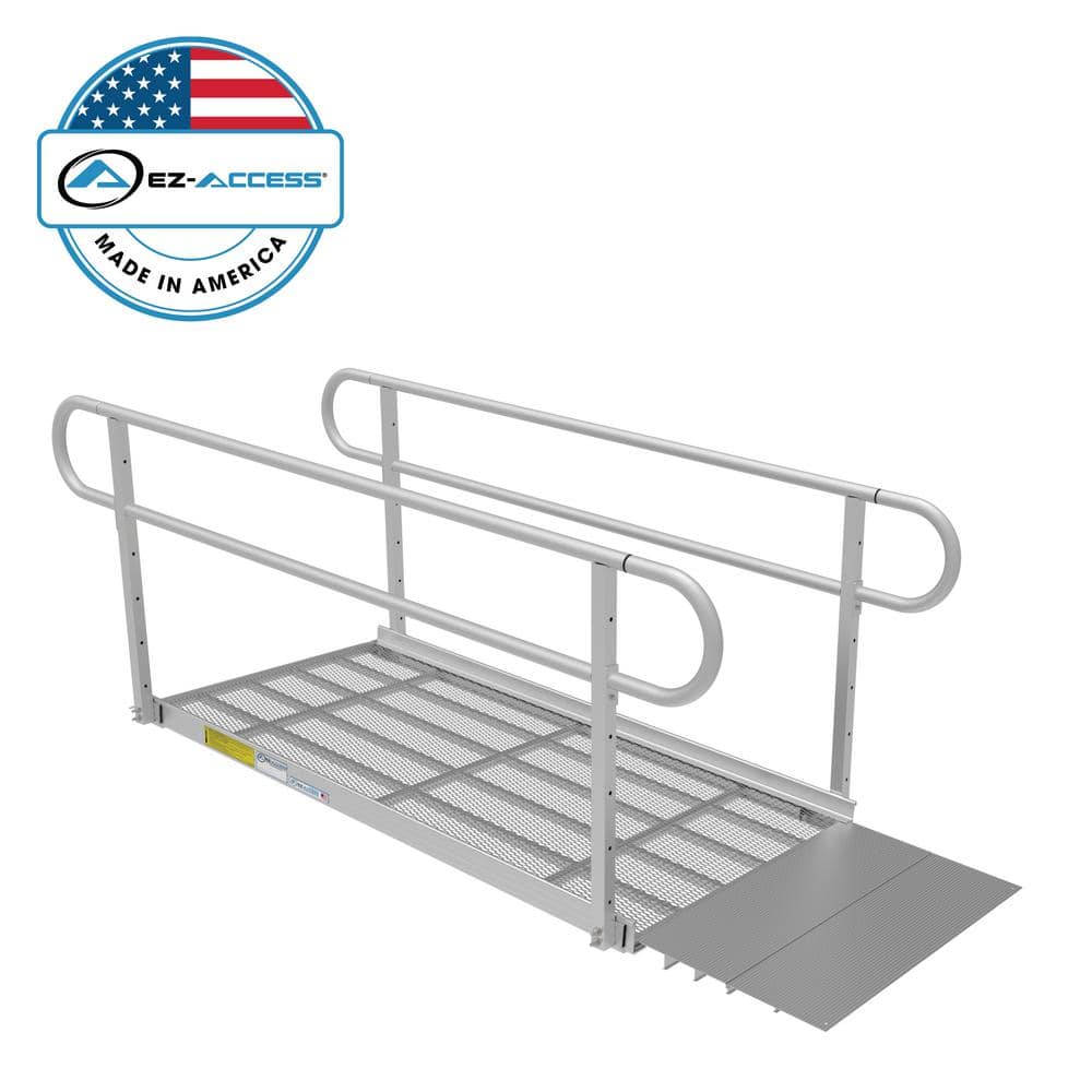 EZ-ACCESS PATHWAY 3G 6 ft. Ramp Kit with Expanded Metal Surface and Two ...