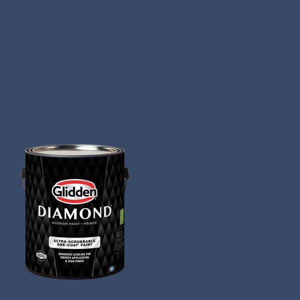 Glidden Diamond 1 gal. PPG1164-7 Annapolis Blue Ultra-Flat Interior ...