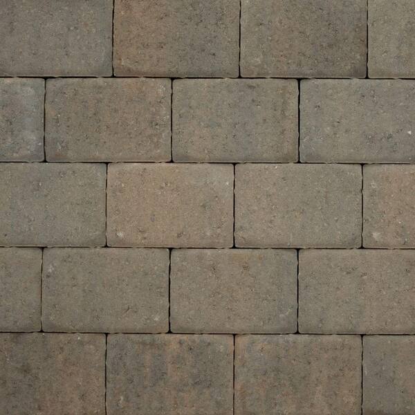 Pavestone Plaza Square 5.5 in. L x 5.5 in. W x 2.36 in. H Heritage Buff ...