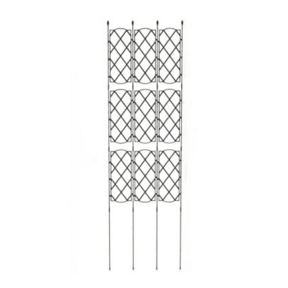 Phewnyzo 19 in. L x 64 in. H Outdoor Plant Support Trellis, 3-Panels Z ...