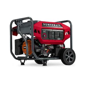 Powermate PM7500 6000-Watt Manual Start Gas-Powered Portable Generator ...
