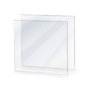 Fab Glass and Mirror Plexiglass 24 in. W x 36 in. L Clear Rectangular ...
