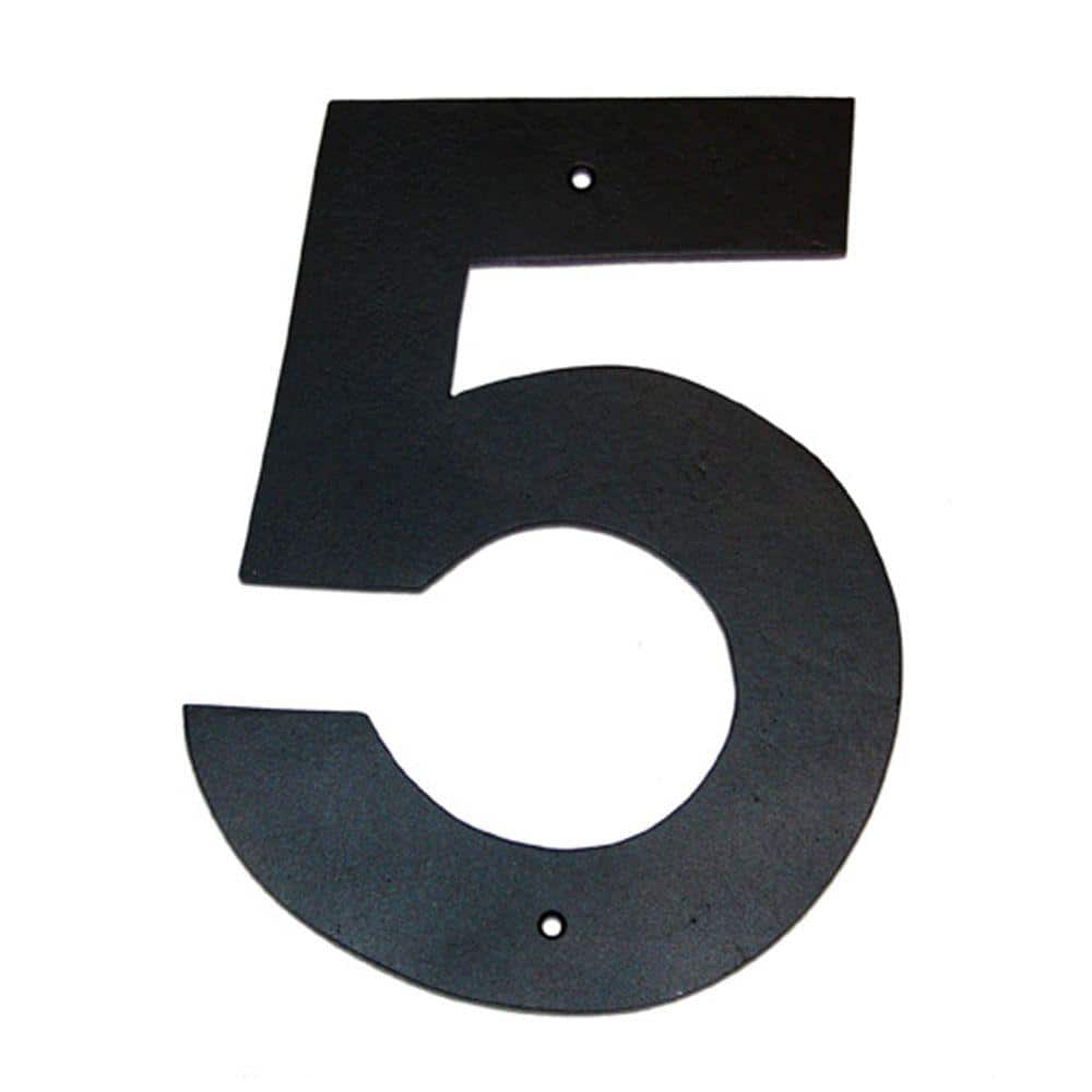 Montague Metal Products 16 in. Helvetica House Number 5 HHN-5-16 - The ...