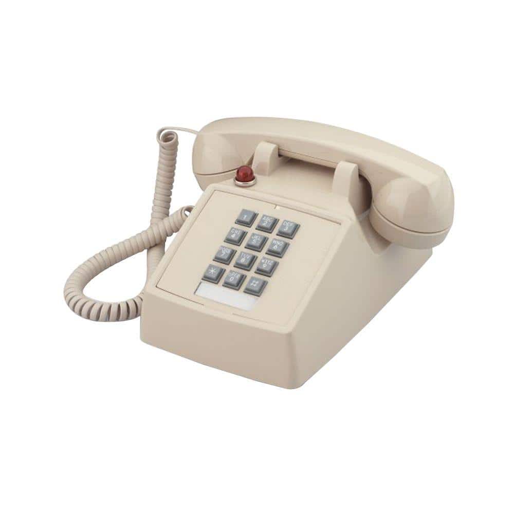 Cortelco Desk Corded Telephone with Message Waiting ITT-2500-57MD-ASH ...