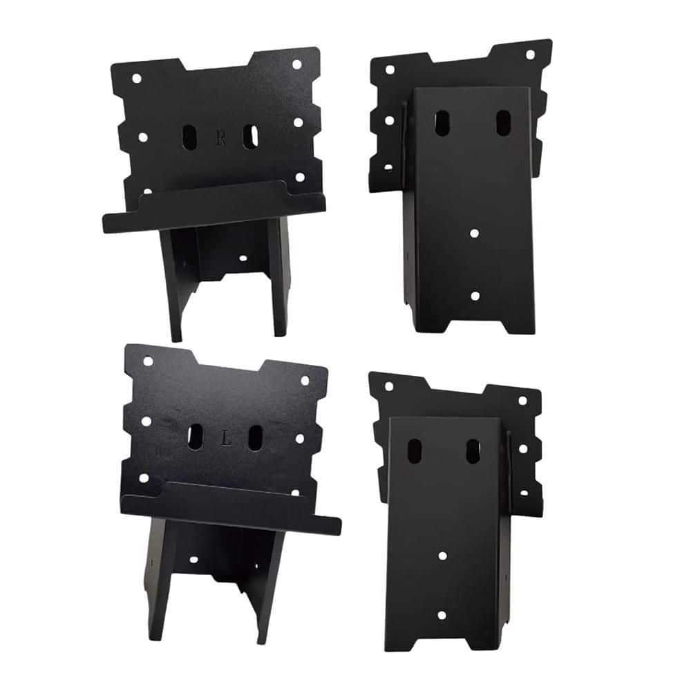 Afoxsos Steel Black Multi-Use Angle Brackets for Outdoor Platforms and ...