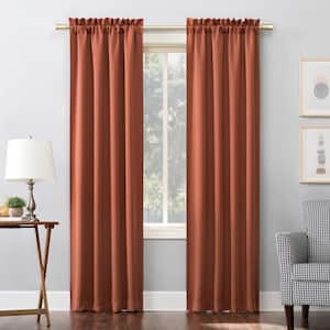 Sun Zero Vassar Botanical Terracotta Polyester 40 in. W x 84 in. L Back ...