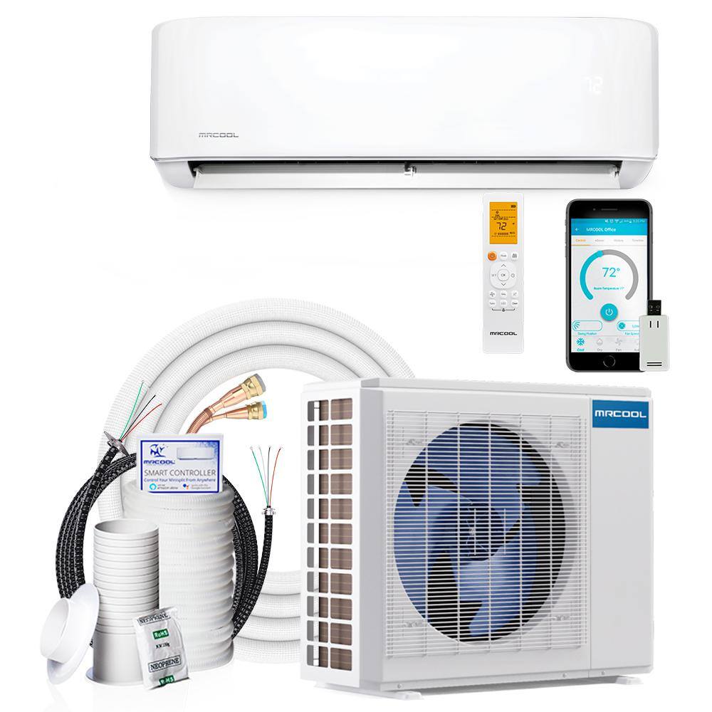 MRCOOL DIY 24,000 BTU 2-Ton 1-Zone 20.5 SEER Ductless Mini-Split AC and ...