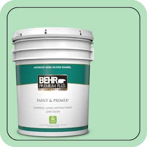 BEHR PREMIUM PLUS 8 oz. #P400-3 Folk Tale Satin Enamel Interior ...