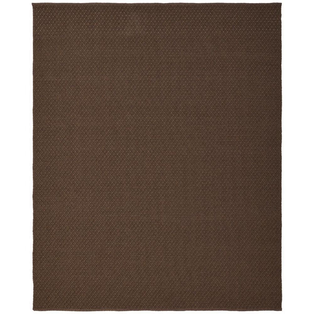 HomeRoots 8 X 10 Brown Abstract Area Rug 2000567773 - The Home Depot