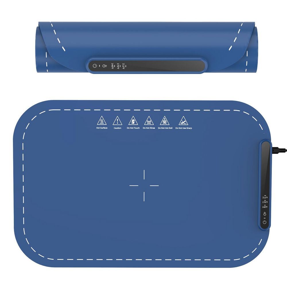COWSAR 2 Sections Silicone Electric Roll Up Heating Tray Food Warmers ...
