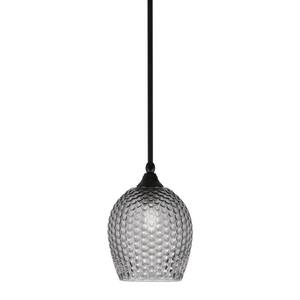 Westinghouse Waltz 1-Light Matte Black Mini Pendant with Crystal ...