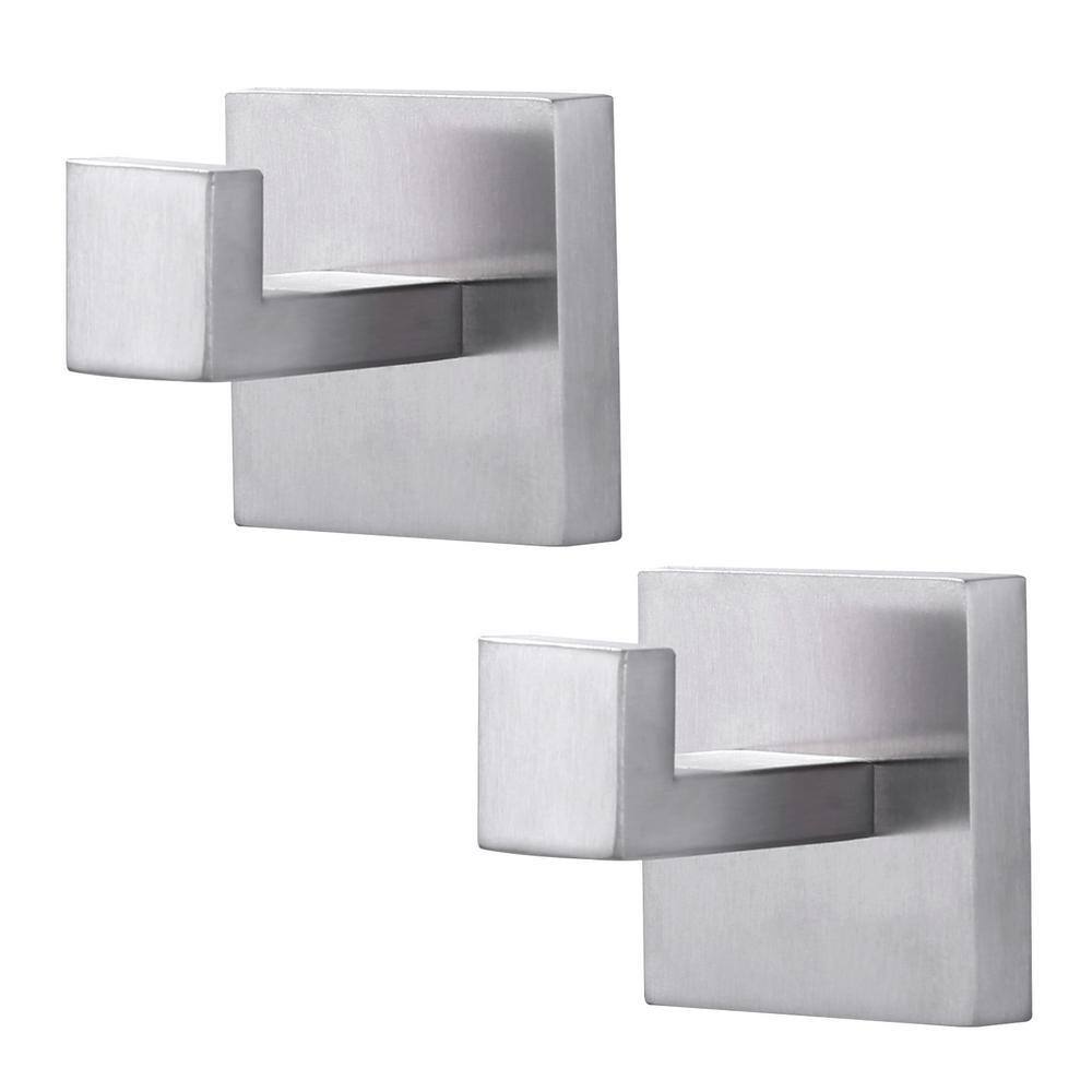 IVIGA Square Stainless Steel Bath Hardware Accessory Wall Mount J-Hook ...