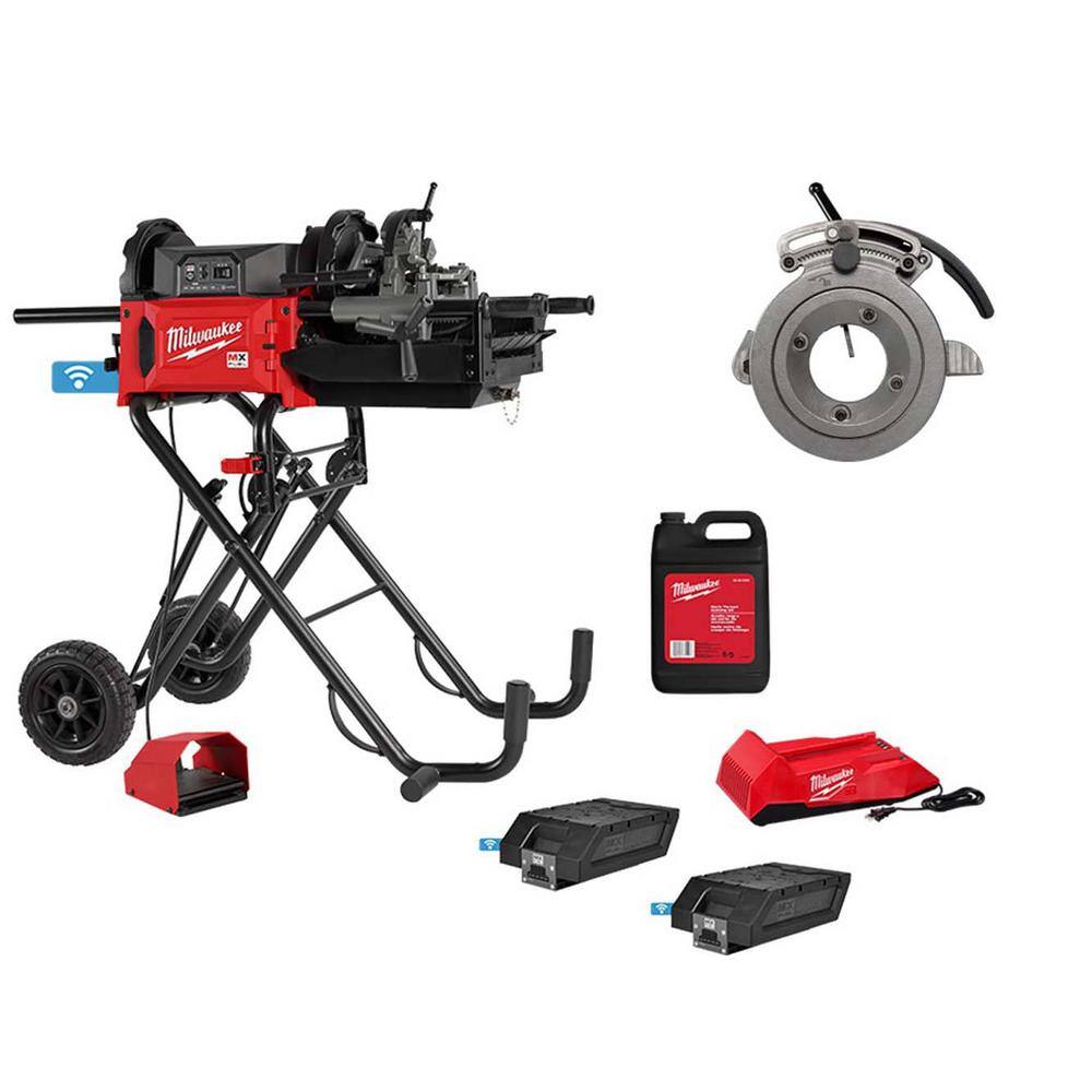 Milwaukee MX FUEL Lithium-Ion Cordless 1/2 in. - 2in. Pipe Threading ...