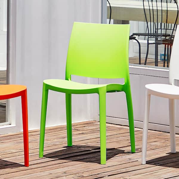 Green resin chairs store