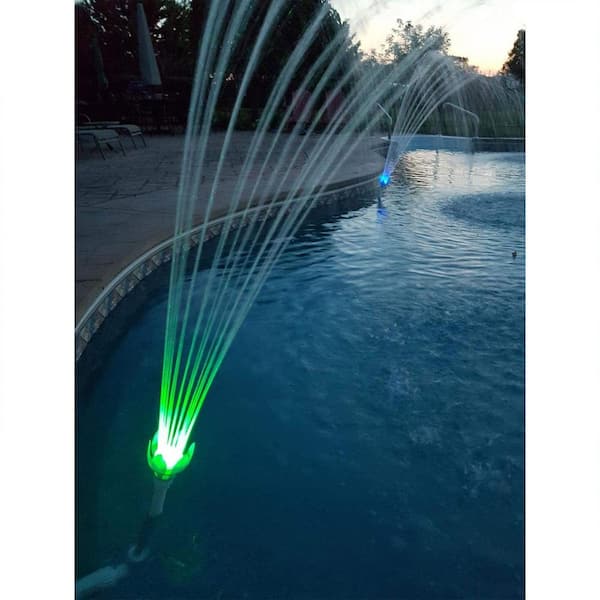 Floating Pool Fountain With Led Lights | Shelly Lighting