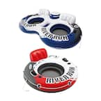 Intex River Run Inflatable Floating Water Tube Lake Pool Ocean Raft ...