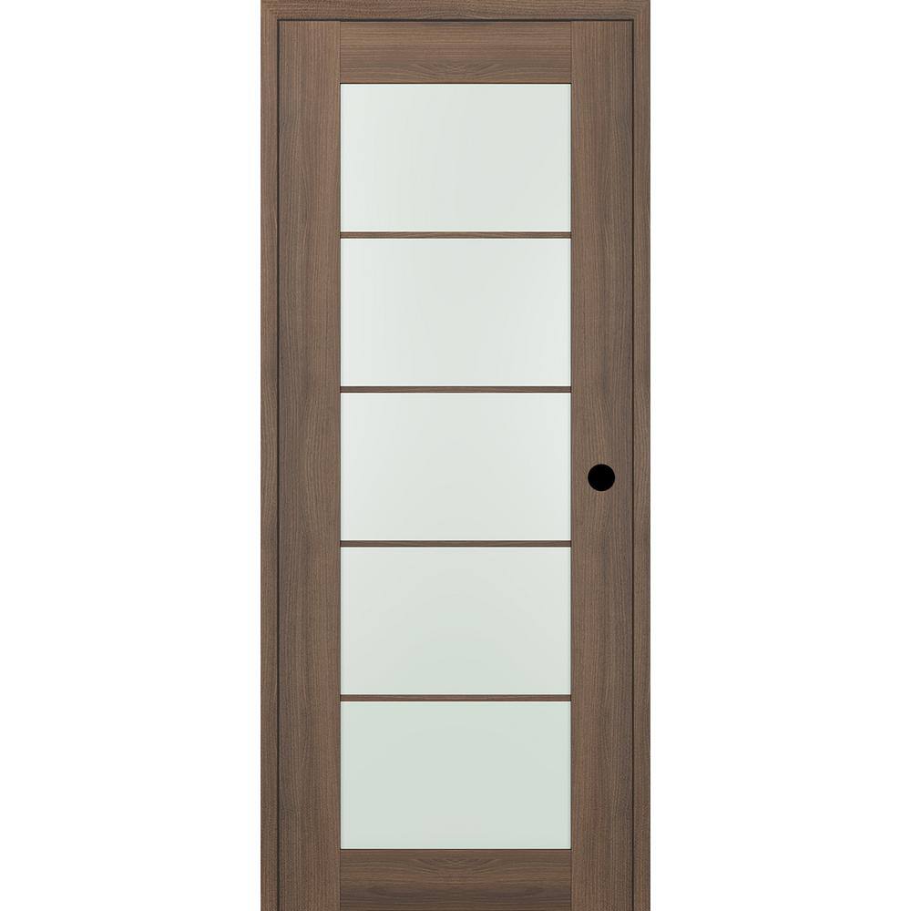 Belldinni 30 in. x 80 in. Vona Left-Hand Solid Composite Core 5-Lite ...