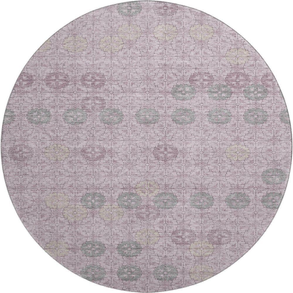 Addison Rugs Mayfield Premium Machine Washable Abstract AMF1855 Plum 8 ...