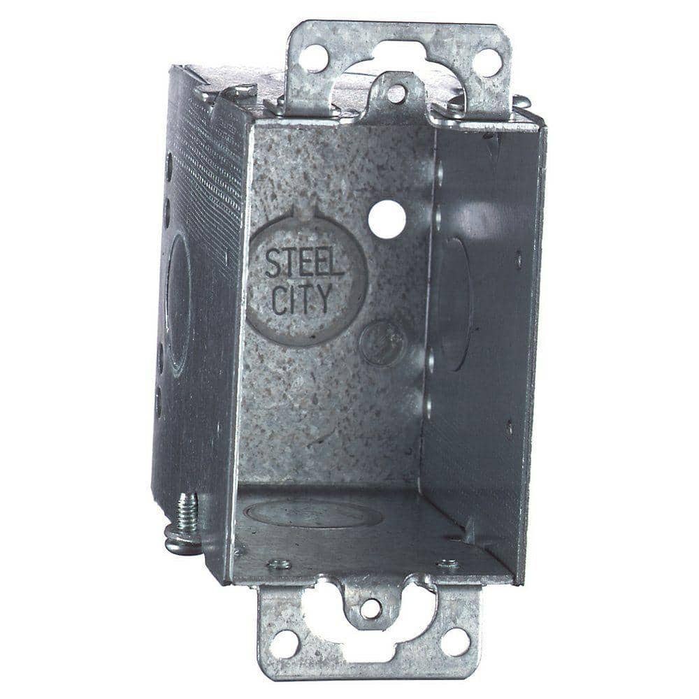 Steel City 3 in. Steel 12.5 cu. in. Switch and Outlet Box CDOW-25R ...