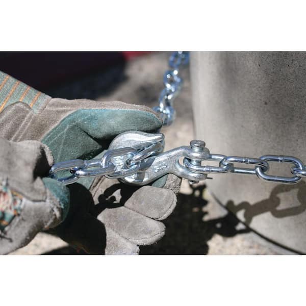 Everbilt 2/0 x 40 ft. Zinc Plated Steel Straight Link Chain 806440 ...