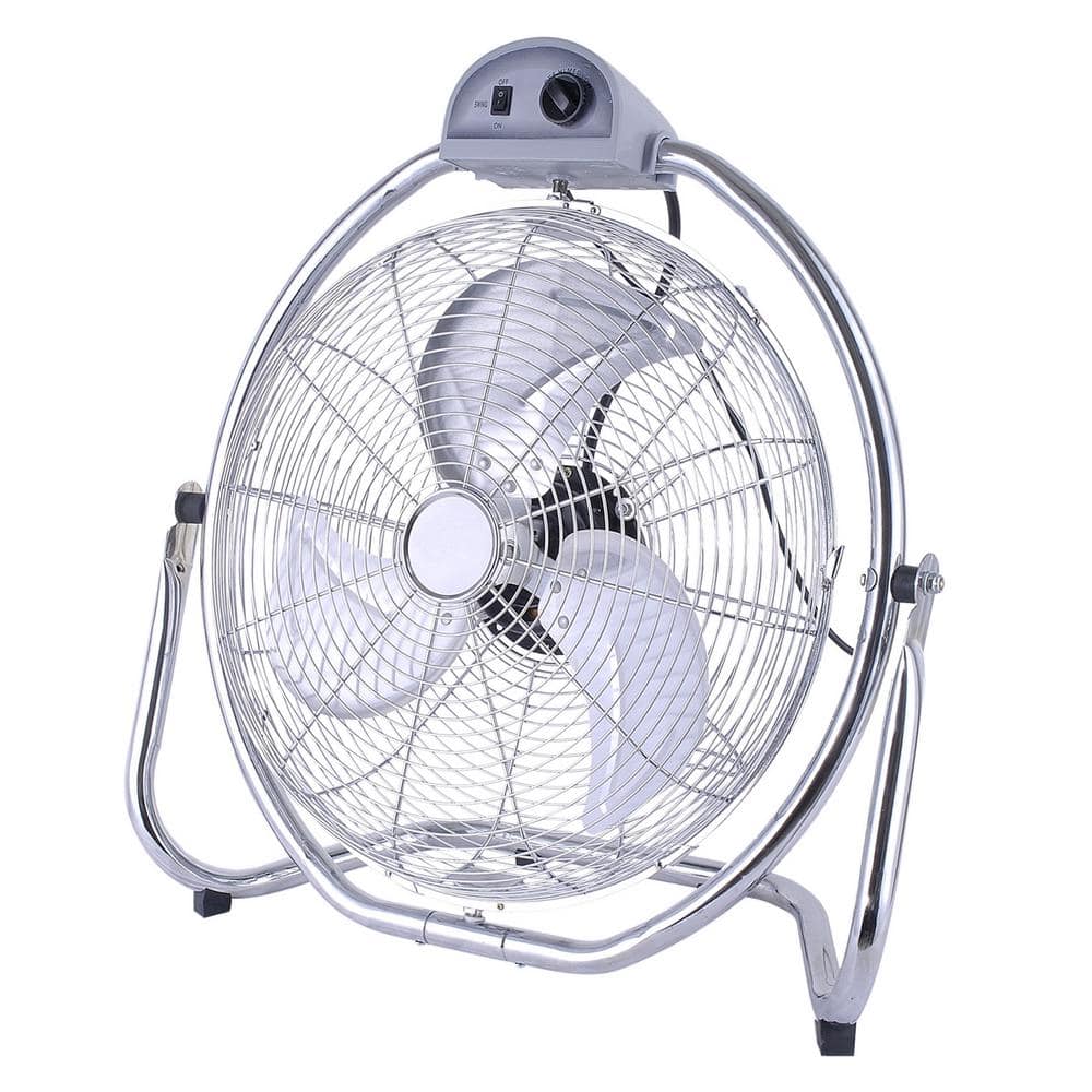 Optimus 20 in. Oscillating High Velocity Fan with Chrome Grill ...