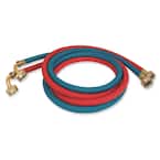 Everbilt 4 ft. Universal Rubber Washing Machine Hose with Elbow (2-Pack ...