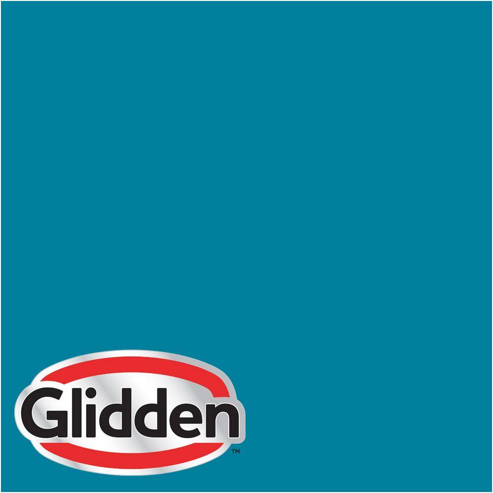 Glidden Premium 1 gal. #HDGB40D Pacific Turquoise Semi-Gloss Interior ...