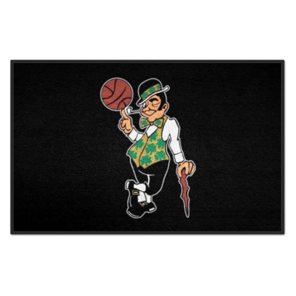 FANMATS Boston Celtics Black 19 in. x 30 in. Starter Mat Accent Rug ...