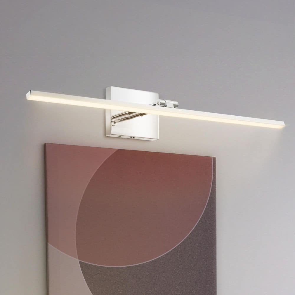 JONATHAN Y Santino 28 in. 1-Light Swivel Integrated Dimmable LED ...