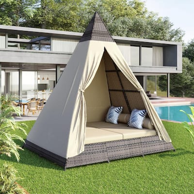 Hampton bay coco grove patio daybed store
