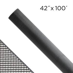 Saint-Gobain ADFORS 28 in. x 100 ft. Black Aluminum Screen Roll for ...