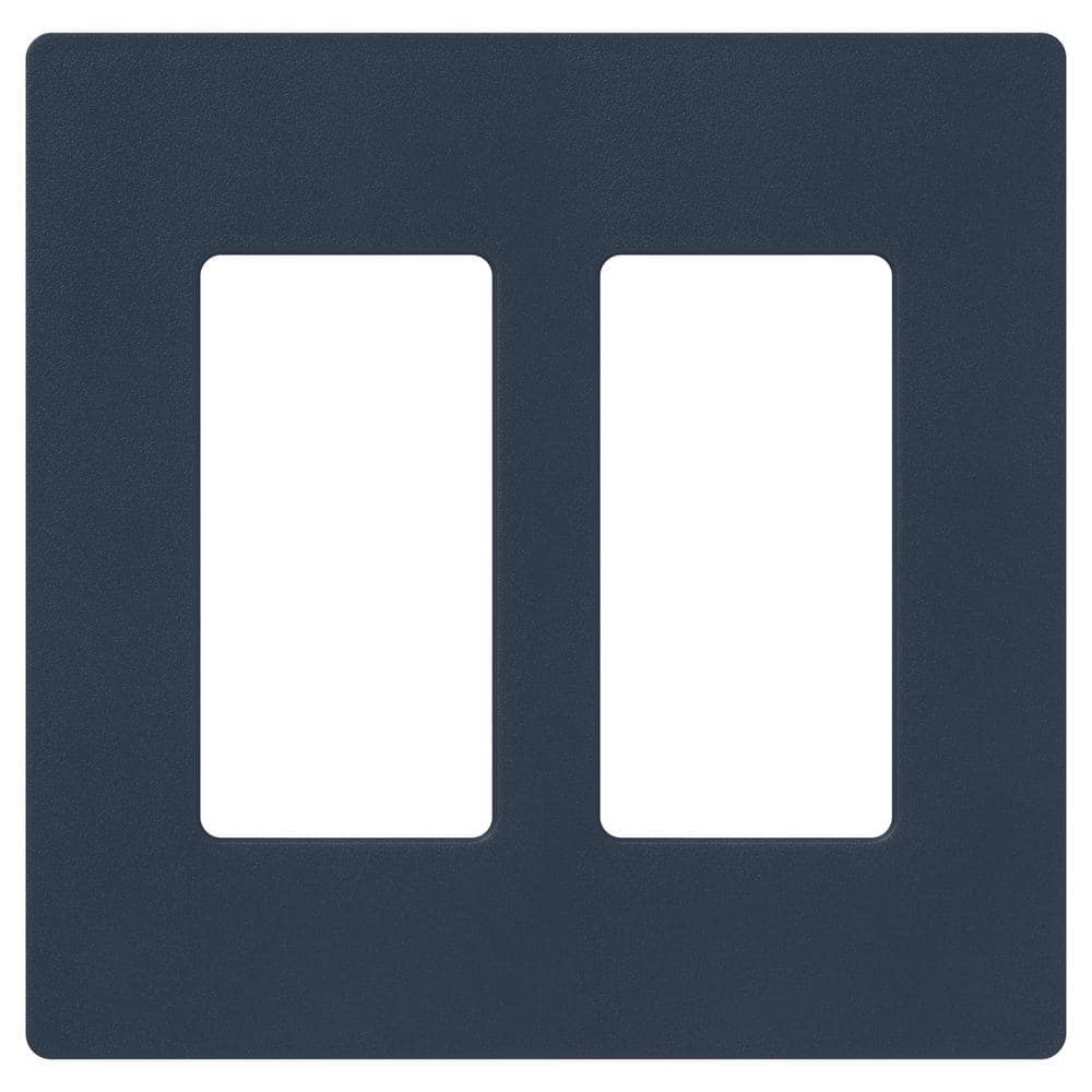 Lutron Claro 2 Gang Wall Plate for Decorator/Rocker Switches, Satin ...