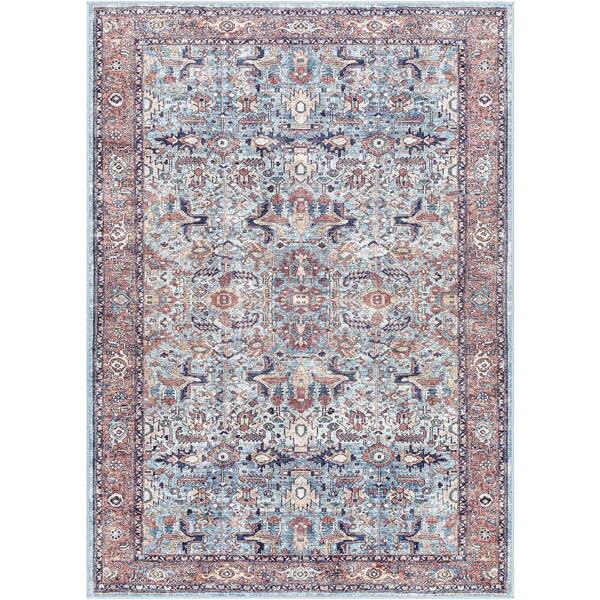 Artistic Weavers Georgina Denim Traditional 9 ft. x 12 ft. Indoor Area ...