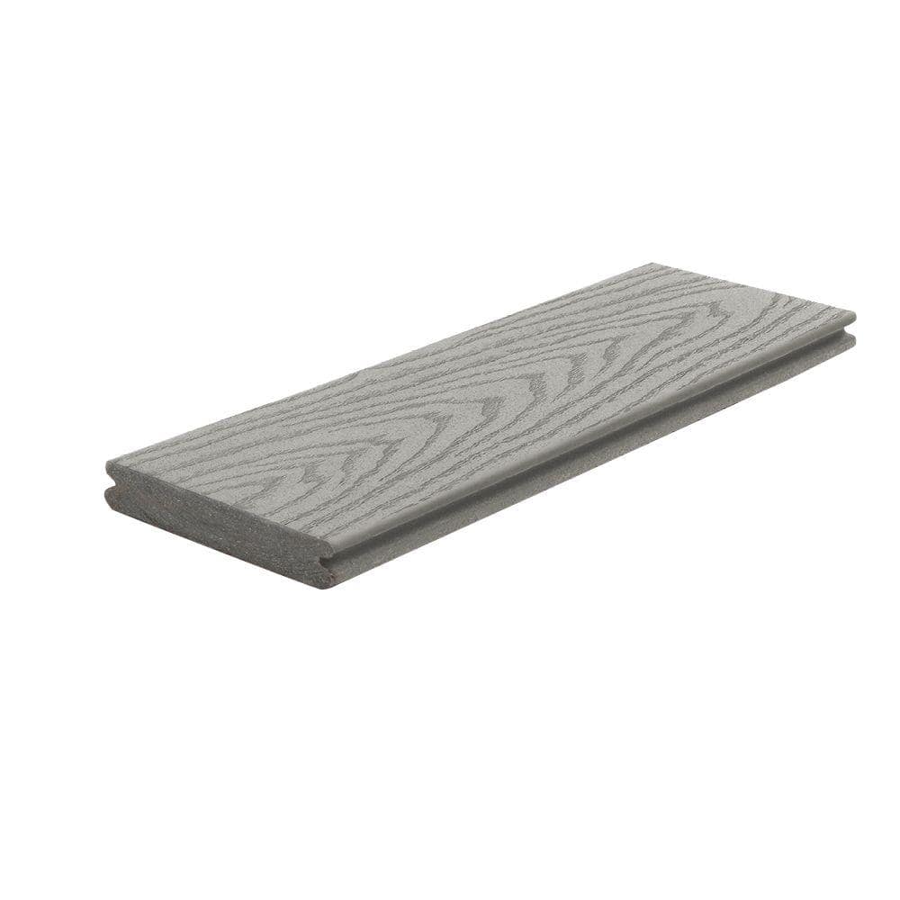 Reviews for Trex Select 1 in. x 6 in. x 16 ft. Pebble Grey Grooved Edge ...