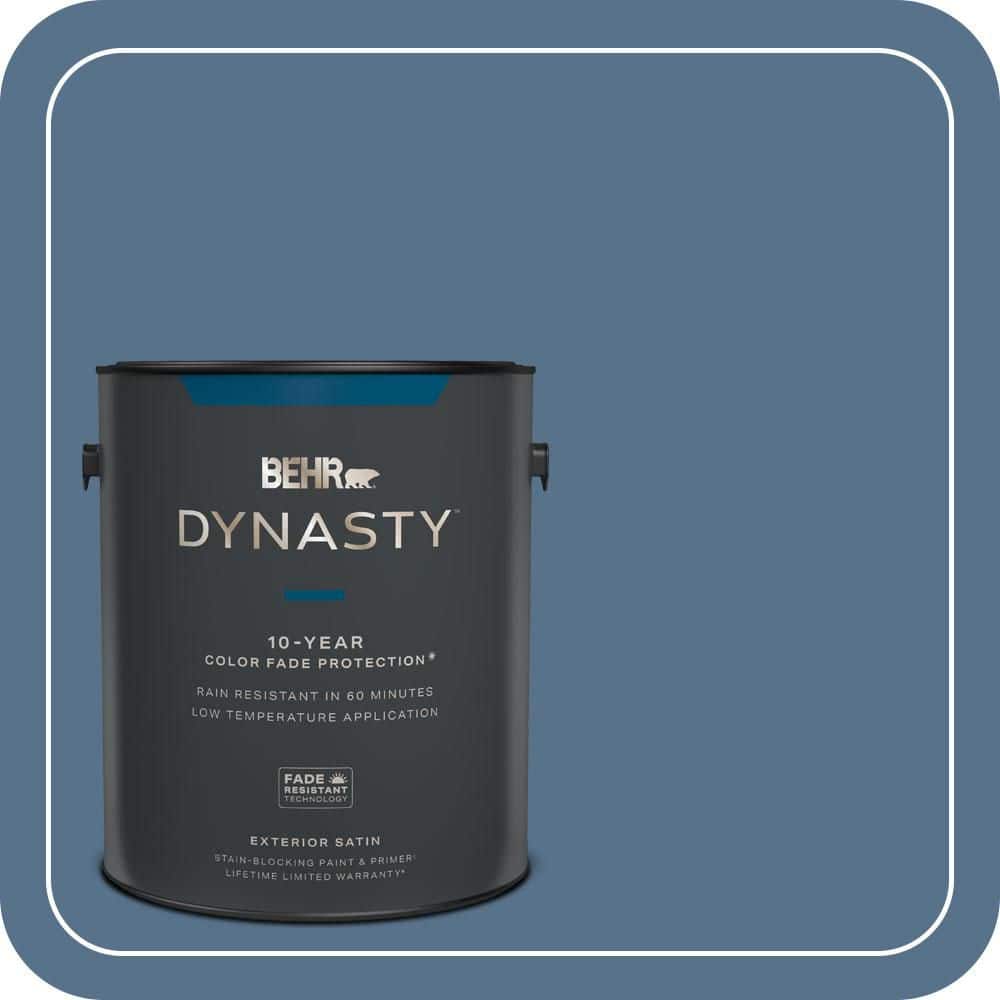 BEHR DYNASTY 1 gal. #PPU14-01 Arrowhead Lake Satin Enamel Exterior ...