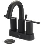 Olympia Faucets i2v 4 in. Centerset 2-Handle High-Arc Bathroom Faucet ...
