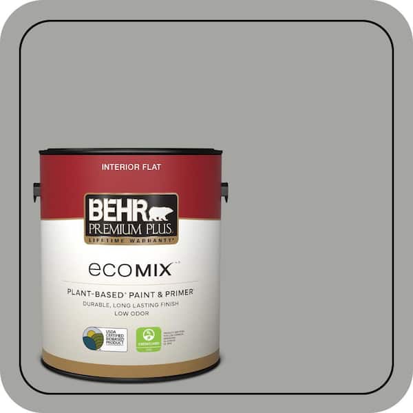BEHR PREMIUM PLUS 1 gal. #PPU24-18 Great Graphite Flat EcoMix Plant ...