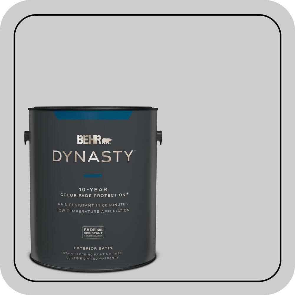 BEHR DYNASTY 1 gal. #PPU26-16 Hush Satin Enamel Exterior Stain-Blocking ...