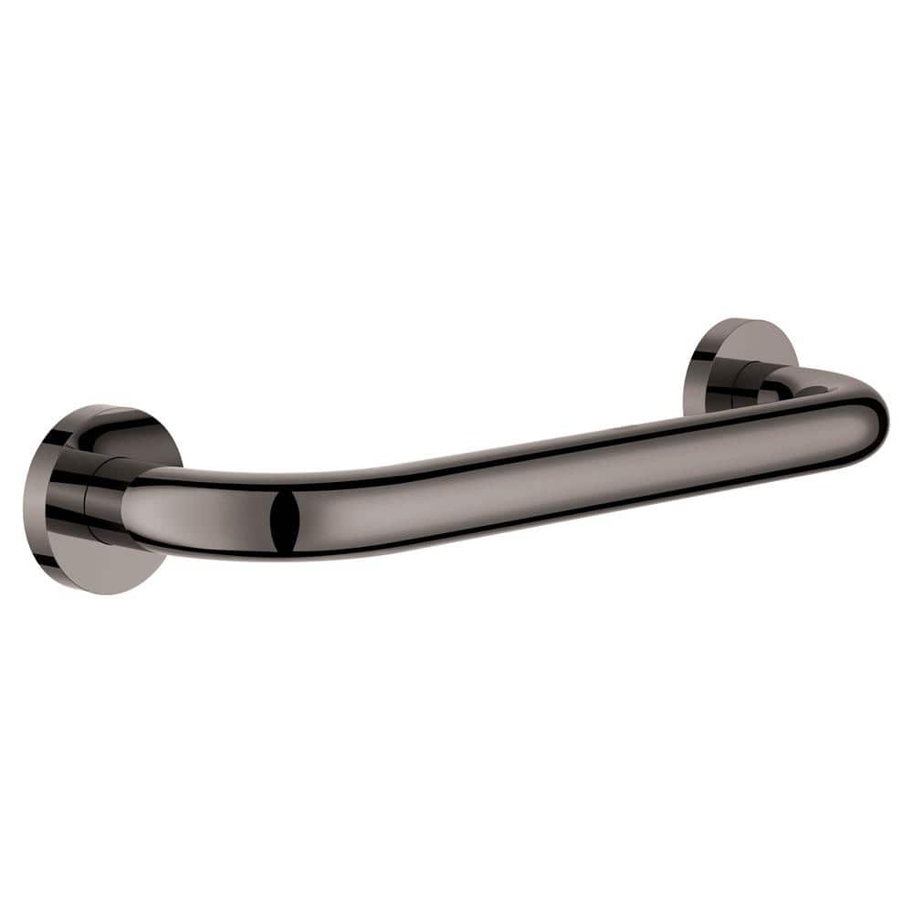 GROHE Essentials 12 in. Grip Bar in Hard Graphite 40421A01 - The Home Depot