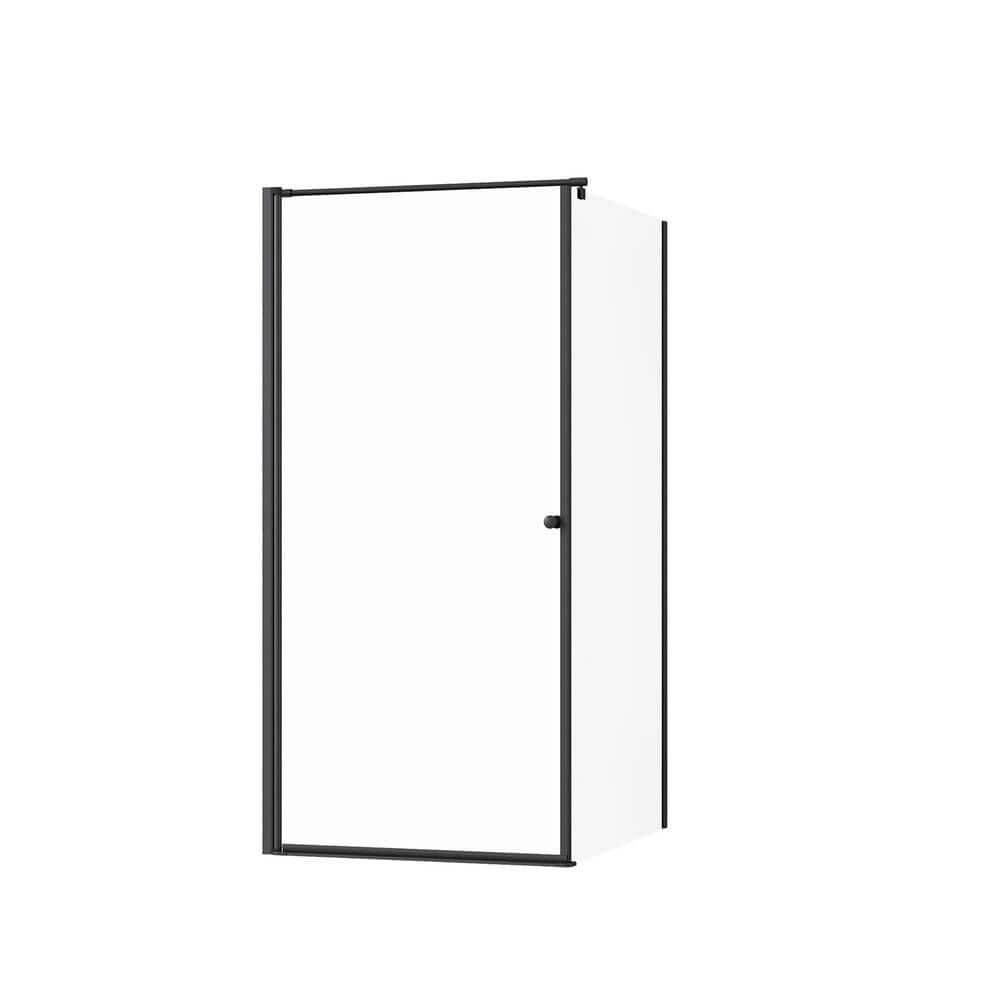 TCYO 36 in. W x 72 in. H Rectangular Corner Pivot Frameless Corner ...
