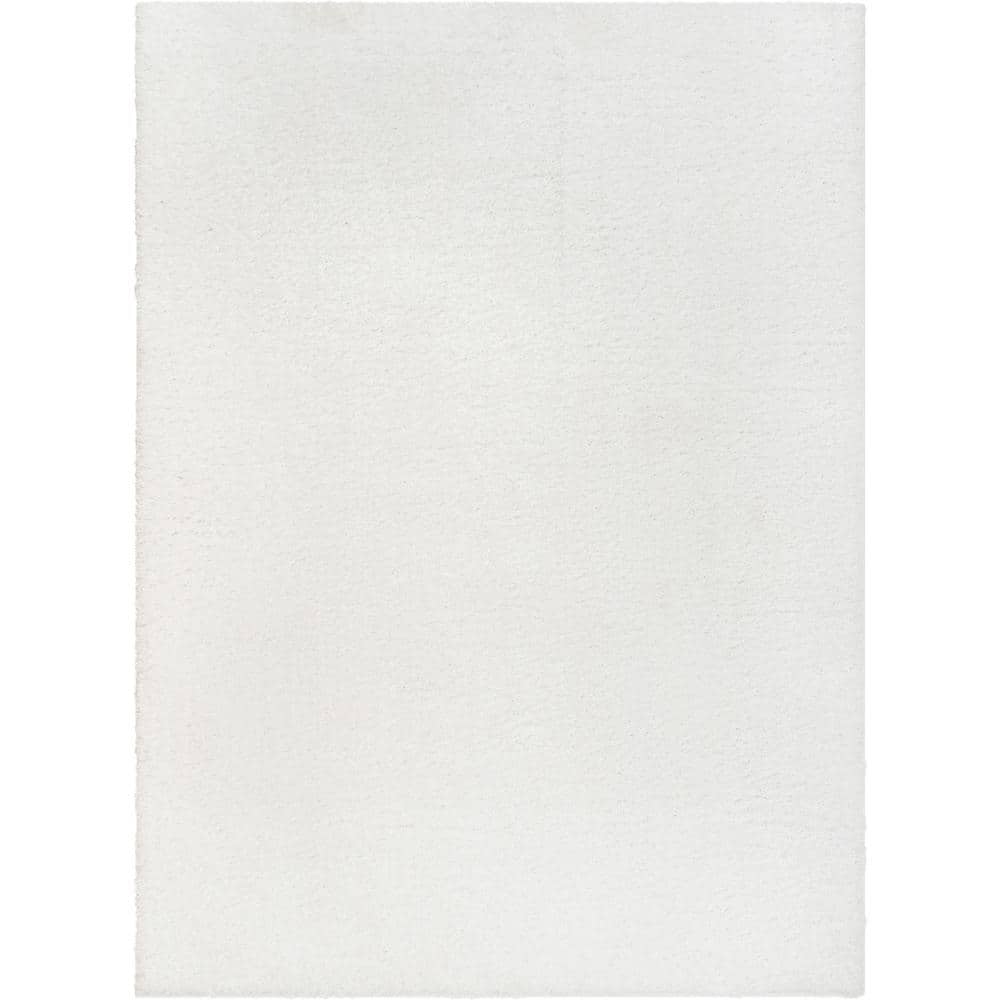 Reviews for Well Woven Rainbow Chroma Glam Solid Ivory 5 ft. 3 in. x 7 ...