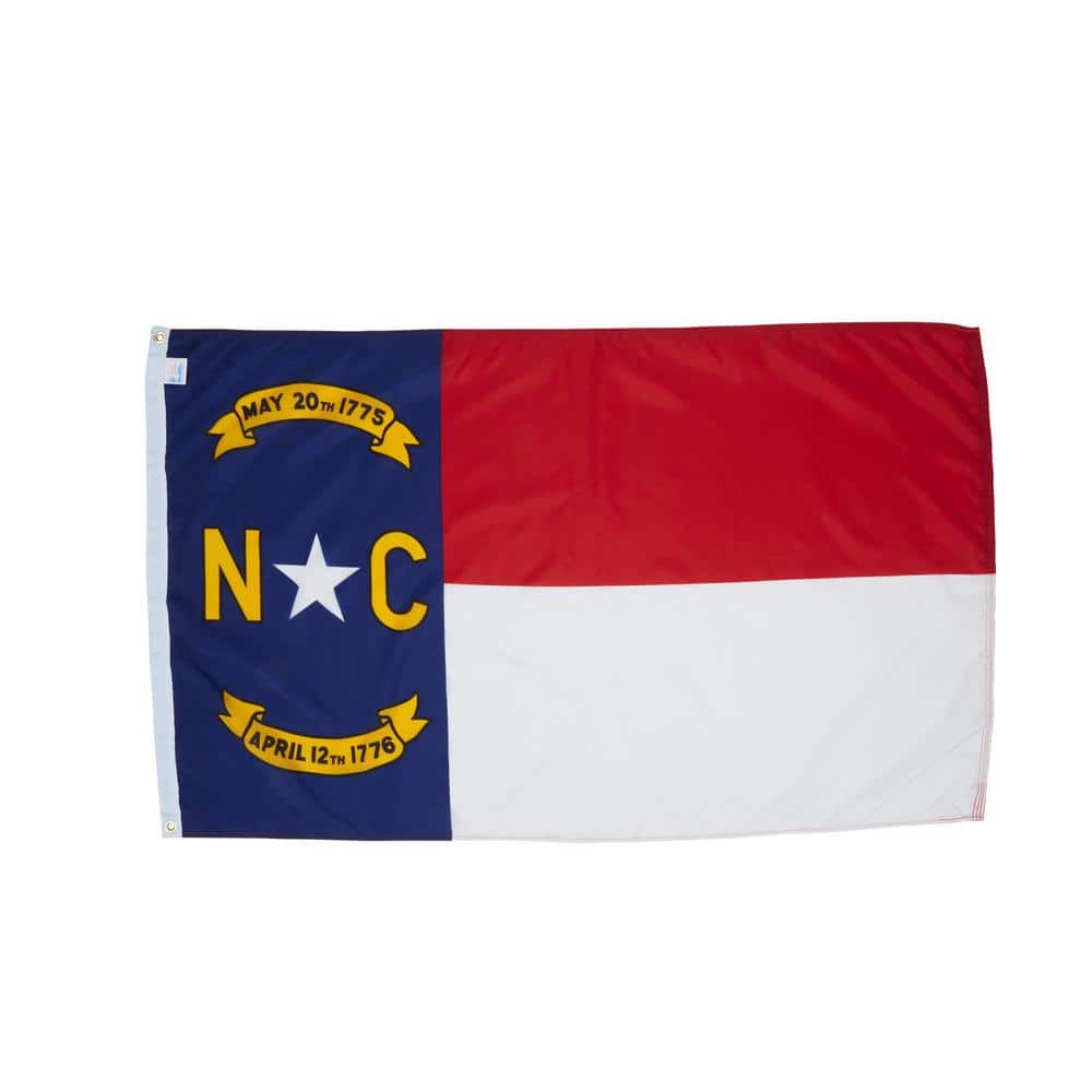 Allied Flag 3 ft. x 5 ft. North Carolina State Nylon Flag-64-100-10066 ...