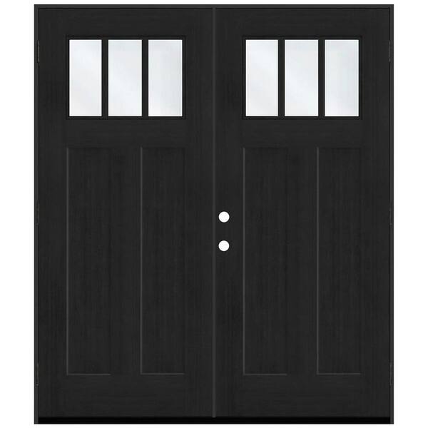 Steves & Sons Regency 72 in. x 80 in. 1/4 TopL 3SDL Clear Glass LHOS ...