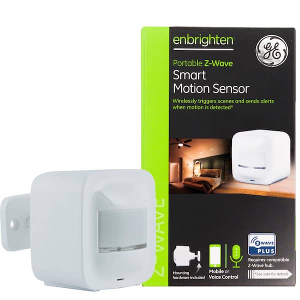 GE Enbrighten Z-Wave Plus Portable Smart Motion Sensor-34193 - The Home ...