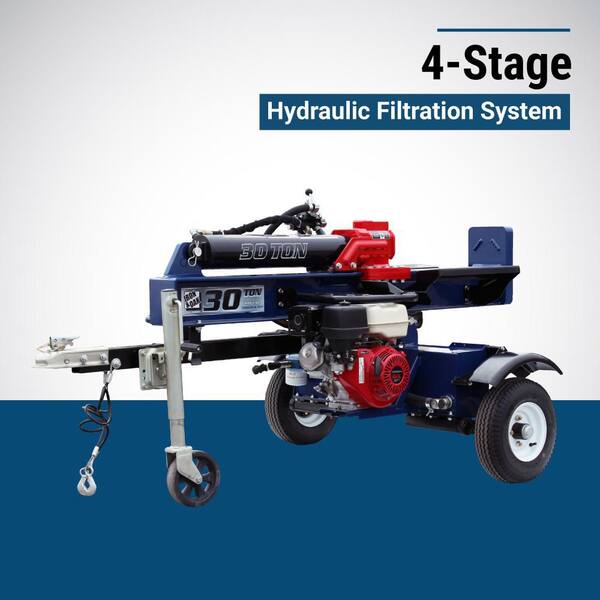 Iron & Oak Log Splitter : 30-Ton : GX270 BHVH3018GX - The Home Depot