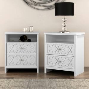 White - Set of 2 - Nightstands - Bedroom Furniture - The Home Depot