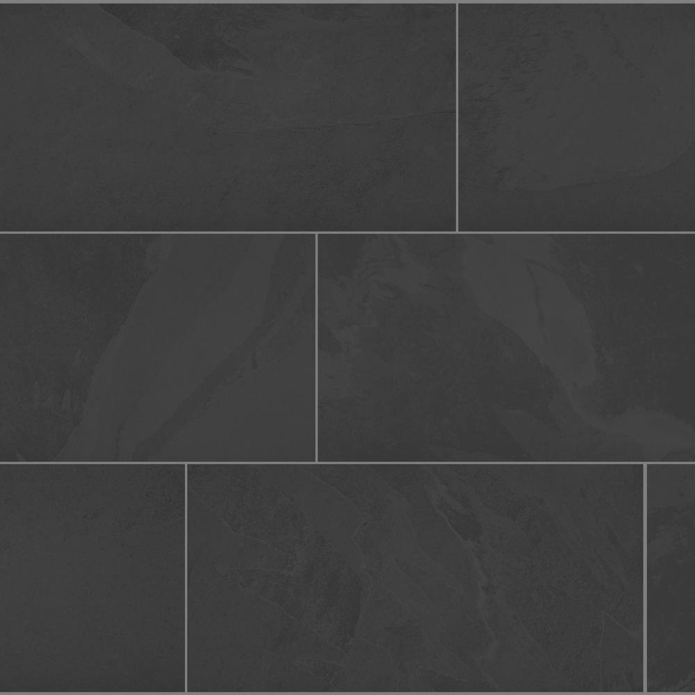 Florida Tile Home Collection Galactic Slate Black 12 In X 24 In Matte Florida Tile Home Collection Galactic Slate Black 12 In X 24 In Matte