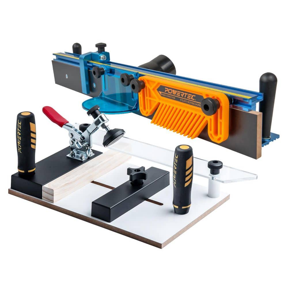 ‎POWERTEC Deluxe Router Table Fence System 3-3/8 in. Tall 24 in. Long ...