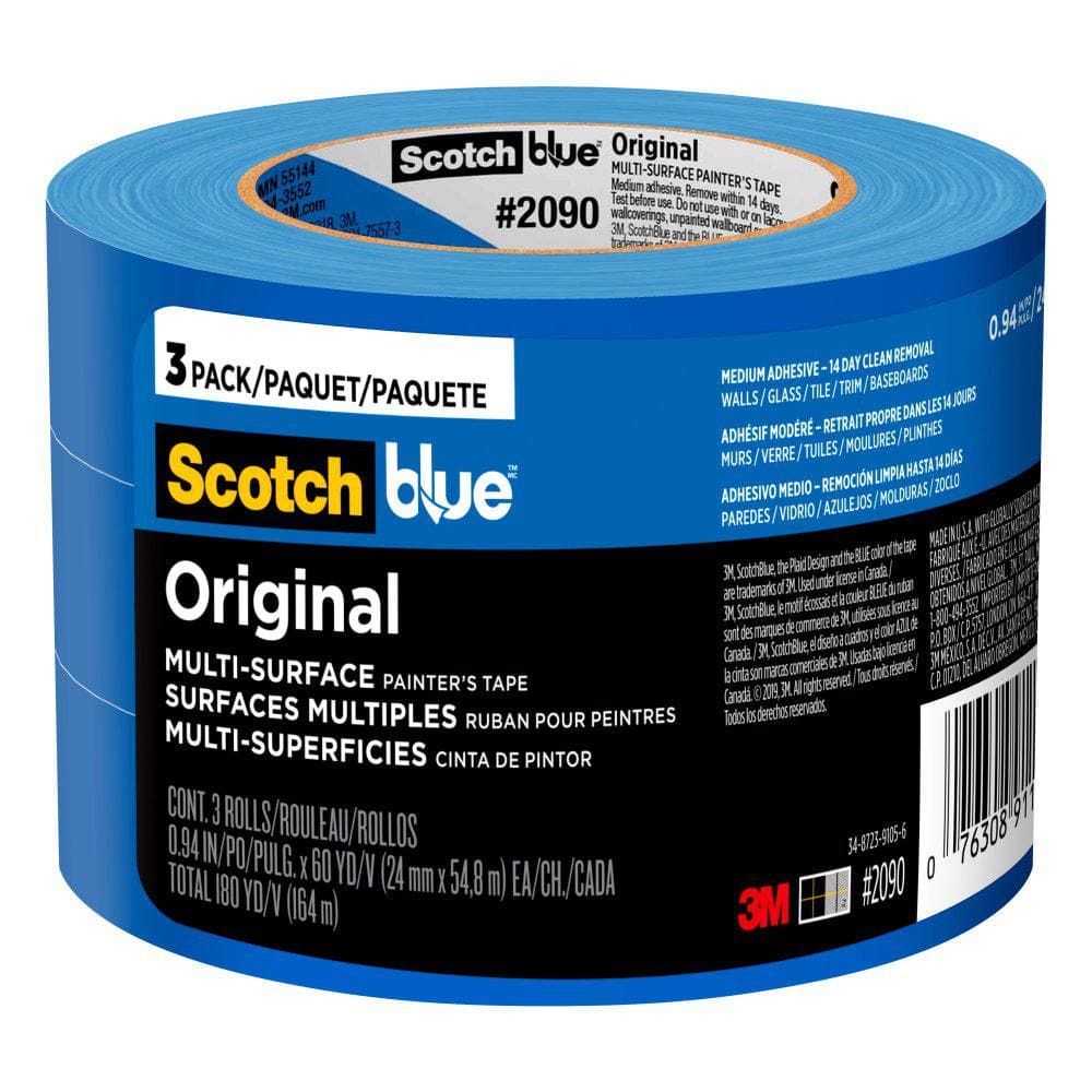 3M ScotchBlue 0.94 In. x 60 Yds. Original Multi-Surface Painter's Tape ...